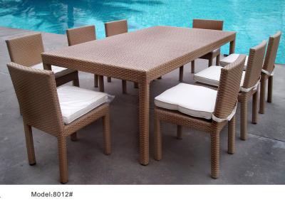 China pcs High back outdoor dining chair with 8pcs armchais-8012 for sale