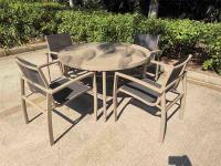 China Outdoor Garden Ratan Table Chair Set  PE Rattan Leisure Furniture Set for Restaurant for sale