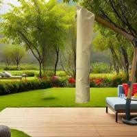China Beach Patio Garden Pool Umbrella Plastic Rain Covers Protective Outdoor Parasol Umbrella Covers for sale