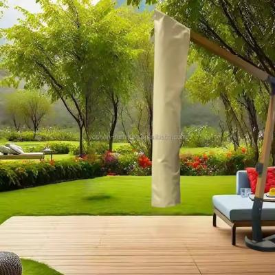 China Beach Patio Garden Pool Umbrella Plastic Rain Covers Protective Outdoor Parasol Umbrella Covers for sale