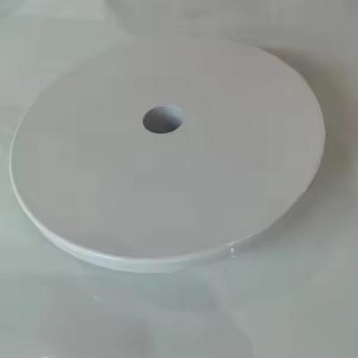 China 14.5'' Portable Umbrella Table Patio Pool Drink Shelf Stand White Plastic Round Outdoor Beach Umbrella Tray Table for sale