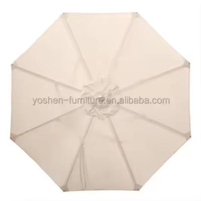 China 10ft Replacement Beige Parasol Covers 8 Ribs Market Patio Umbrella Canopy Cover Canvas for Outdoor Umbrellas for sale