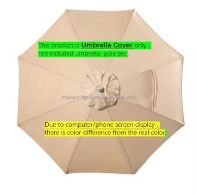 China Yoshen Customize All Kinds of Outdoor Beach Garden Patio Umbrella Parasol Canvas Covers Canopy Replacement With Various Sizes for sale