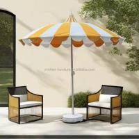 China 8.5 ft Durable Batwing Pagoda Umbrella Parasol Pagoda Style Patio Umbrella Lightweight Pagoda Market Umbrella for sale