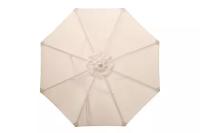China All Weather 10 Feet Outdoor Beach Round Canvas Wooden Parasol Hotel Resort Picnic Teak Pole Umbrella Sun Shade for sale