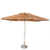 China 8 FT Aluminum Vintage Maldives Umbrella Beach House Hula Beach Umbrella Resort Thatched Tiki Umbrella for sale