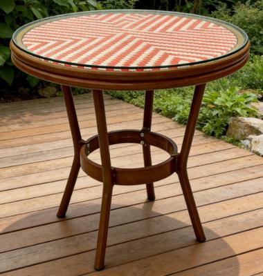 China All Weather Portable Outdoor Coffee Table Compact Folding Design for Hotel Balcony Bistro for sale