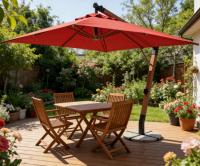 China Heavy Duty Commercial Grade Cantilever Umbrella Windproof Aluminum Frame for Outdoor Hotel Patio for sale