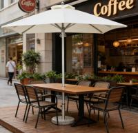 China Modern 2m Square Patio Umbrella for Outdoor Cafe Restaurant Commercial Use for sale
