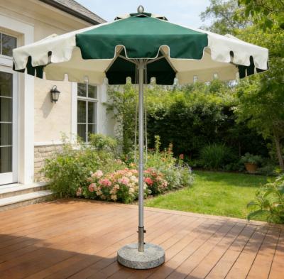 China 8FT Square Patio Umbrella with Keyhole Valance Design for Garden Deck Porch and Resort for sale