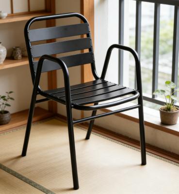 China Stackable Gliding Contemporary Durable Eco-Friendly Waterproof Curved-Back Aluminum Commercial Hotel Outdoor Garden Chair for sale