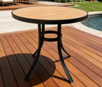 China All Weather Portable Outdoor Coffee Table Foldable Design UV-Resistant Durable Stackable for Hotel Park Courtyard Balcony Dining for sale