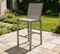 China Aluminum Outdoor Bar Stool Waterproof & UV-Resistant Patio & Bar High Stool for sale