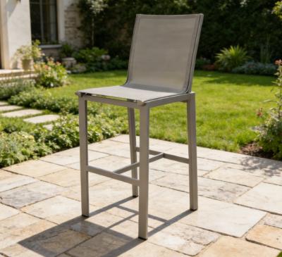 China Aluminum Outdoor Bar Stool Waterproof & UV-Resistant Patio & Bar High Stool for sale