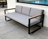 China Boho Chic Waterproof Comfortable Modern Chevron Pattern Outdoor Sofa Loveseat for Garden Balcony Lawn Terrace Dining for sale