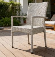 China Rattan Stackable Outdoor Dining Chairs for Hotel Sports Venues Villa & Living Room Use-Restaurant Quality for sale