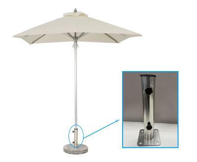 China Heavy Duty Stainless Steel Patio Umbrella Adapter Tube for Commercial Base and Pole Connection for sale