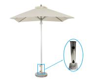 China Commercial Beach Umbrella Heavy Duty Rust Resistant Bottom Pole Tube for Central Pole Base for sale