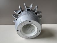 China Heavy Duty One Piece Alloy 8 Rib Hub with Pulleys for Central Pole Market Umbrella for sale