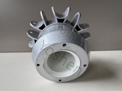China Heavy Duty One Piece Alloy 8 Rib Hub with Pulleys for Central Pole Market Umbrella for sale