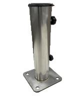 China Heavy Duty Stainless Steel Pole Tube Commercial Adapter for Central Pole Market Umbrella for sale