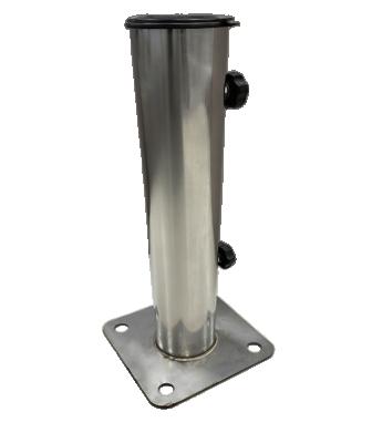 China Heavy Duty Stainless Steel Pole Tube Commercial Adapter for Central Pole Market Umbrella for sale