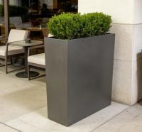 China Modern Square Steel Flower Pots Drainage Holes-Durable Lightweight Eco-Friendly for Indoor/Outdoor Use Hanging Floor Placement for sale