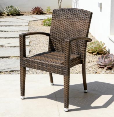 China Waterproof UV Resist Aluminum Beach Chairs Wholesale Stackable  Deck Chair Wicker Plastic Ratan Chair for sale