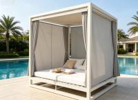 China Durable outdoor daybed frame Weather-resistant daybed frame Heavy-duty outdoor lounge bed frame for sale
