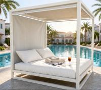 China Durable outdoor daybed frame Weather-resistant daybed frame Heavy-duty outdoor lounge bed frame for sale