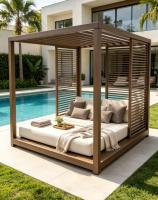 China Durable outdoor daybed frame Weather-resistant daybed frame Heavy-duty outdoor lounge bed frame for sale