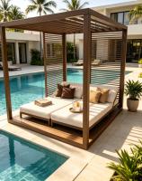 China Durable outdoor daybed frame Weather-resistant daybed frame Heavy-duty outdoor lounge bed frame for sale