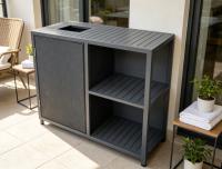 China Pool Furniture Outdoor Lake Spa Beach Pool Gym Towel Caddy Heavy Duty Moving Towel Storage Single Cabinet for sale