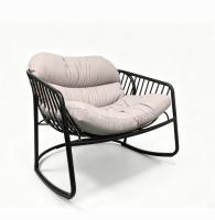 China Outdoor Rope Woven Armchair with Cushion for Patio Garden Balcony for sale