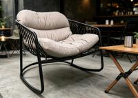 China Outdoor Rope Woven Armchair with Cushion for Patio Garden Balcony for sale
