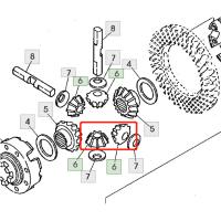 China R139207 Bevel Gear For JD TRACTOR 5725 for sale