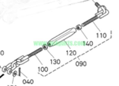 China Kubota Tractor Chain Link 3C909-91100 PNK Agricultural Machinery Parts 15-30 Days Delivery for sale