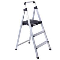 China Customizable Steel Nylon Portable Folding A-Frame Ladder Shelf with Extendable Work Platform for sale