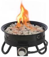 China Outdoor Smokeless BBQ Grill Corten Steel Gas Fire Pit Custom Shape Spherical Square 24 Inch for sale