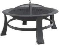 China Outdoor Smokeless BBQ Grill Corten Steel Gas Fire Pit Custom Shape Spherical Square 24 Inch for sale