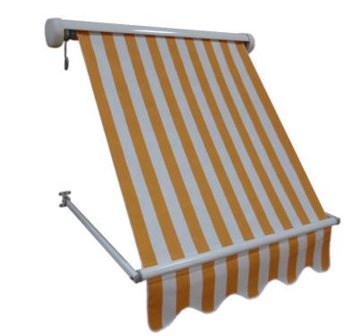 China 2*1.5m Swing Arm Type Sunshade Awning with Polyester Sail Material for sale