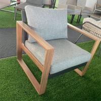 China Folded Outdoor Garden Furniture Aluminum Rattan Sofa Set with Corner Teapoy Table 3 Seater for sale