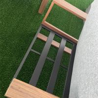 China Folded Outdoor Garden Furniture Aluminum Rattan Sofa Set with Corner Teapoy Table 3 Seater for sale