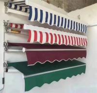 China PU Coated Polyester Retractable Awning 2x1.5m Aluminum Frame Windproof KD Sunshade for sale