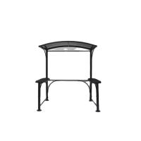 China Aluminium Iron Barbecue Gazebo 2.18x1.43x2.13-2.29m Garden Canopy Grill House for sale