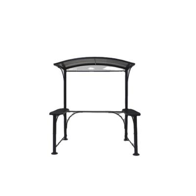China Aluminium Iron Barbecue Gazebo 2.18x1.43x2.13-2.29m Garden Canopy Grill House for sale