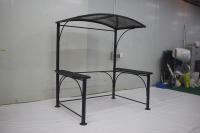 China Aluminium Iron Barbecue Gazebo 2.18x1.43x2.13-2.29m Garden Canopy Grill House for sale