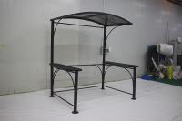 China Aluminium Iron Barbecue Gazebo 2.18x1.43x2.13-2.29m Garden Canopy Grill House for sale