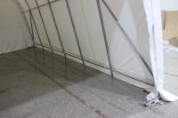 China Heavy Duty Carport 400x730x330cm Removable Sidewalls Doors for Backyard Camping for sale