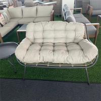 China Outdoor Garden Furniture Aluminum Rattan Sofa Set with Luxury Table and Teapoy 3 Seater for sale